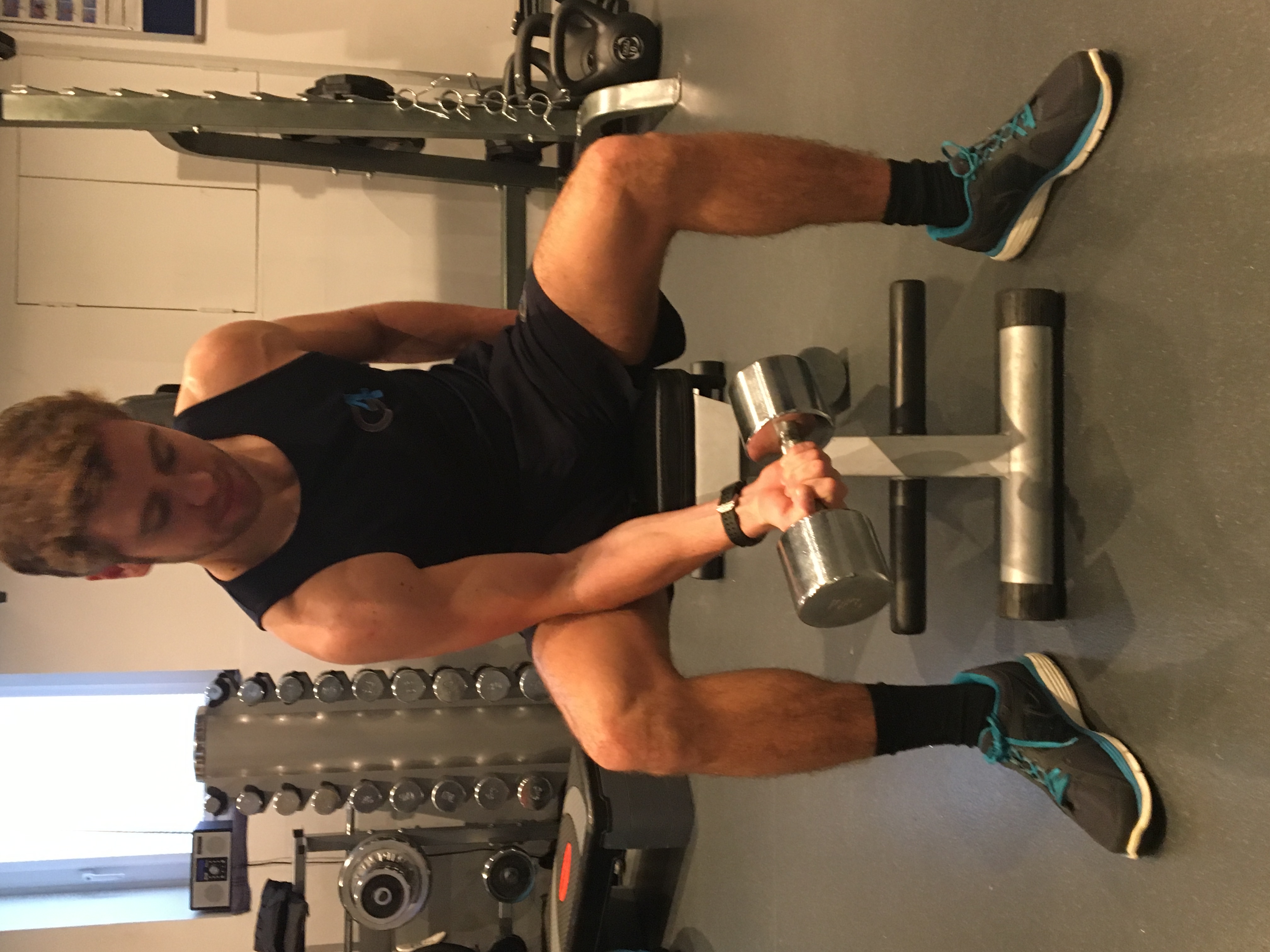 Seated Bicep Curl G4 Physiotherapy Fitness